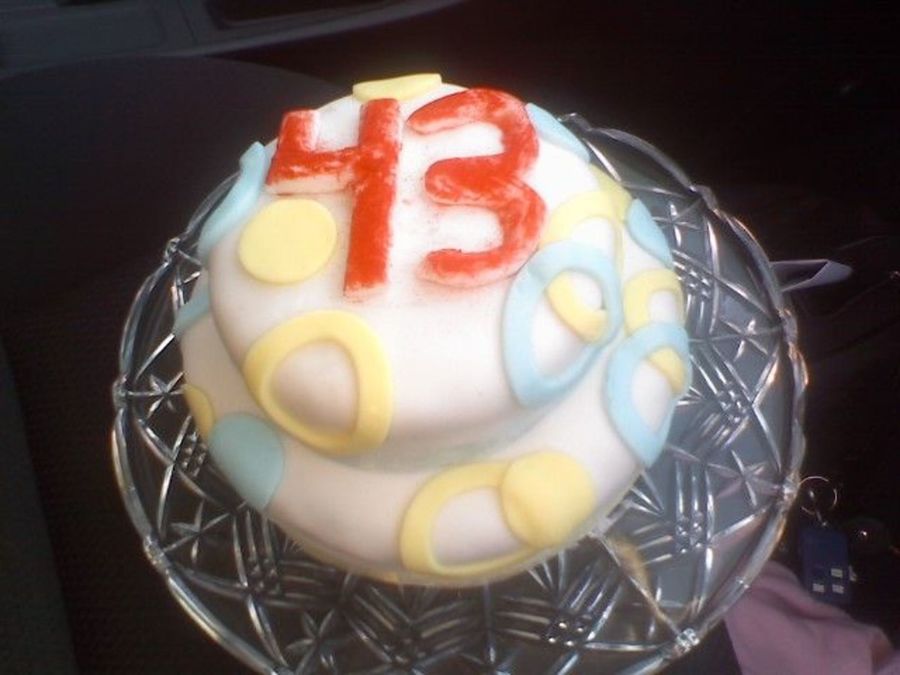 43Rd Birthday Cake - CakeCentral.com