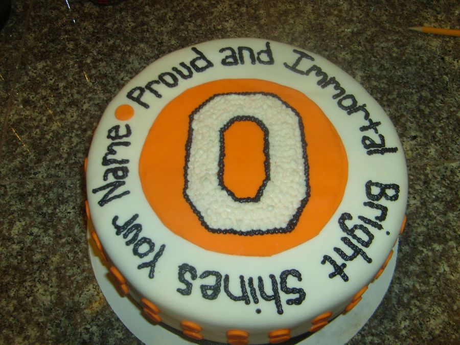 Osu Graduation Cake - CakeCentral.com