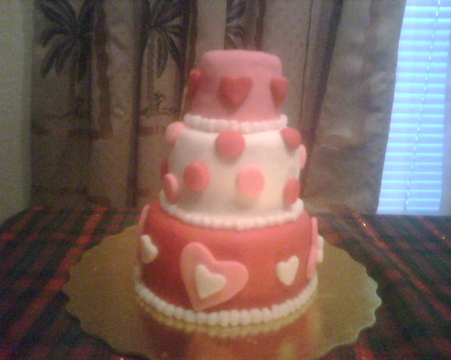 Mini Three Tier Cake - CakeCentral.com