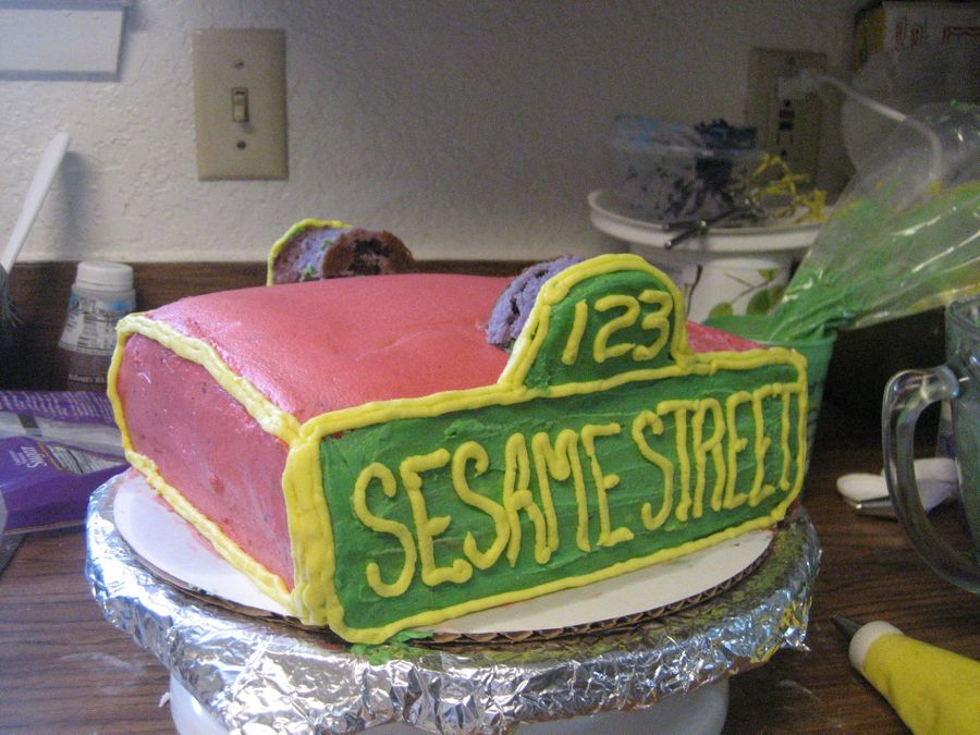 Sesame Street Explosion - CakeCentral.com