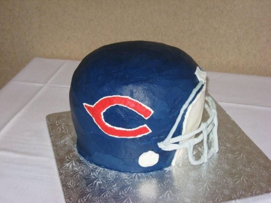 Chicago Bears 3-D Football Helmet - CakeCentral.com
