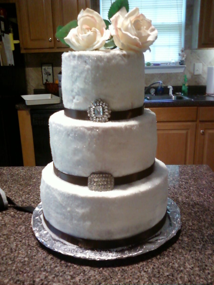 My First 3 Tier Stacked Cake - CakeCentral.com