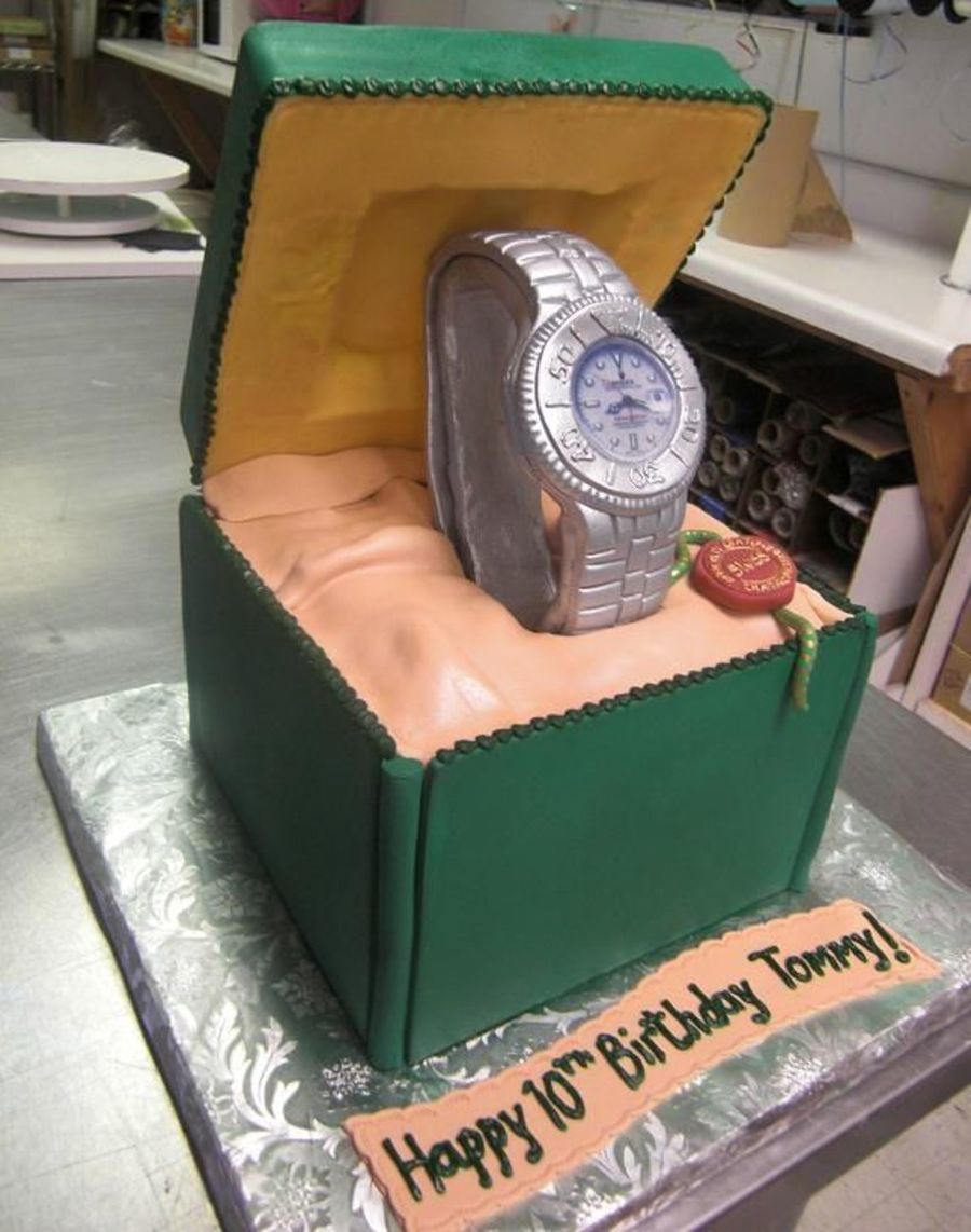 Rolex Watch Cake - CakeCentral.com