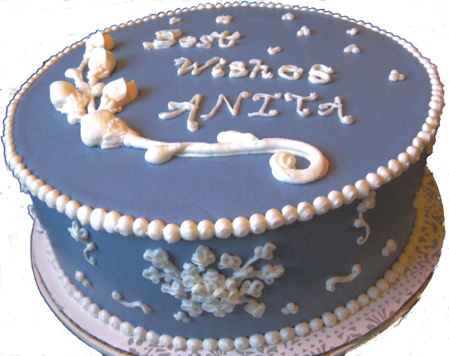 Periwinkle Color Birthday Cake - CakeCentral.com