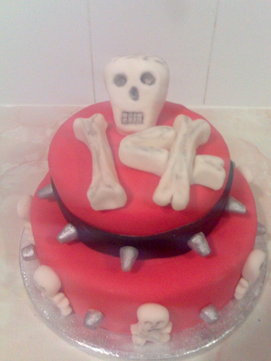 Skulls Cake - CakeCentral.com