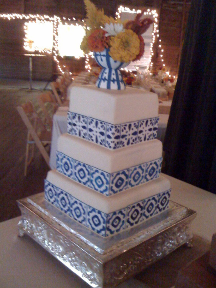 Blue Tiles - CakeCentral.com
