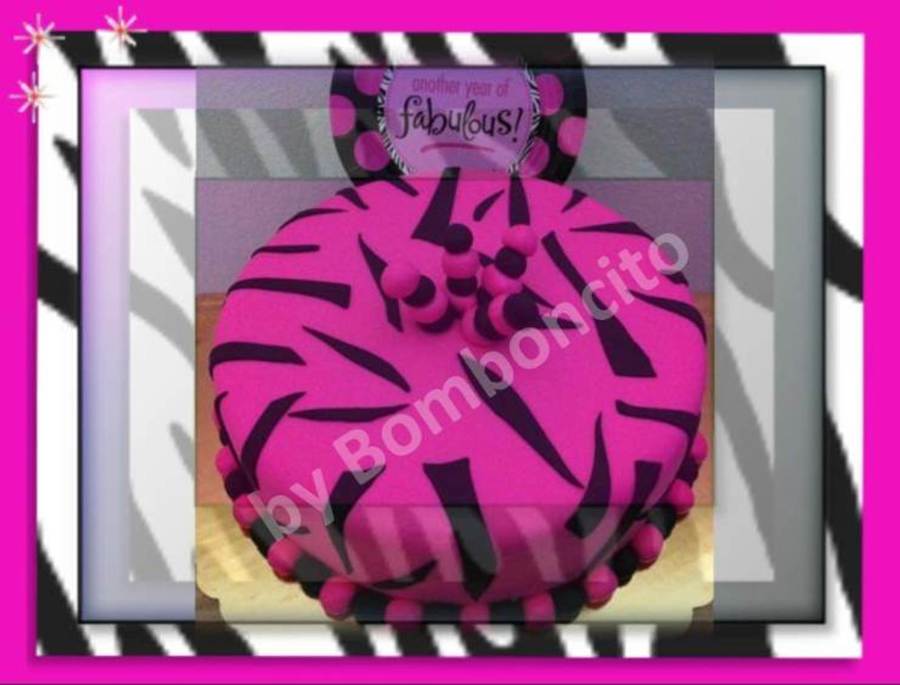 Pink Zebra Birthday - CakeCentral.com