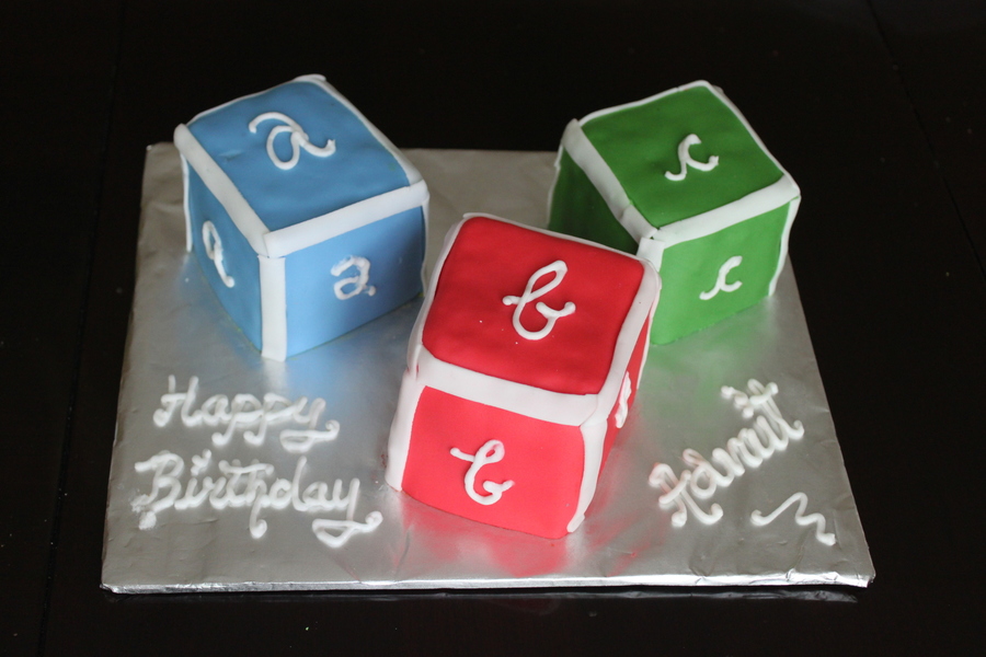 Baby Blocks Cake - CakeCentral.com