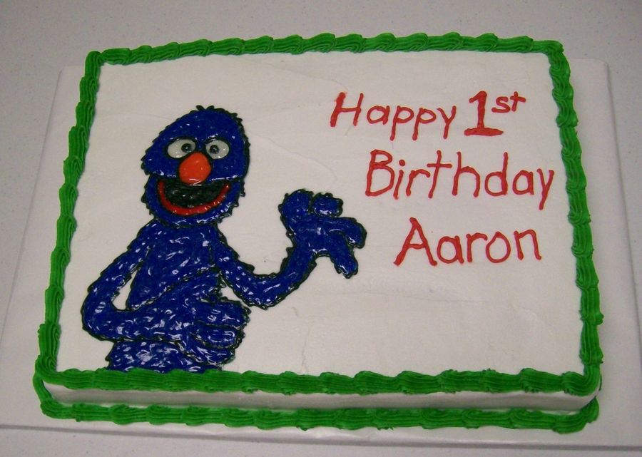 Grover Birthday Cake - CakeCentral.com