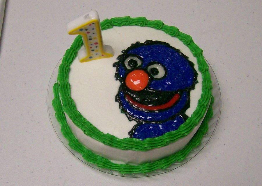 Grover First Birthday Cake - CakeCentral.com