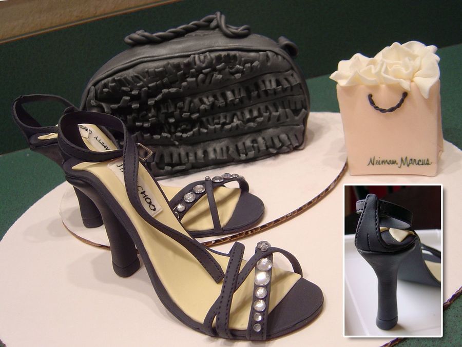 Shoe-Purse-Bag Cake - CakeCentral.com