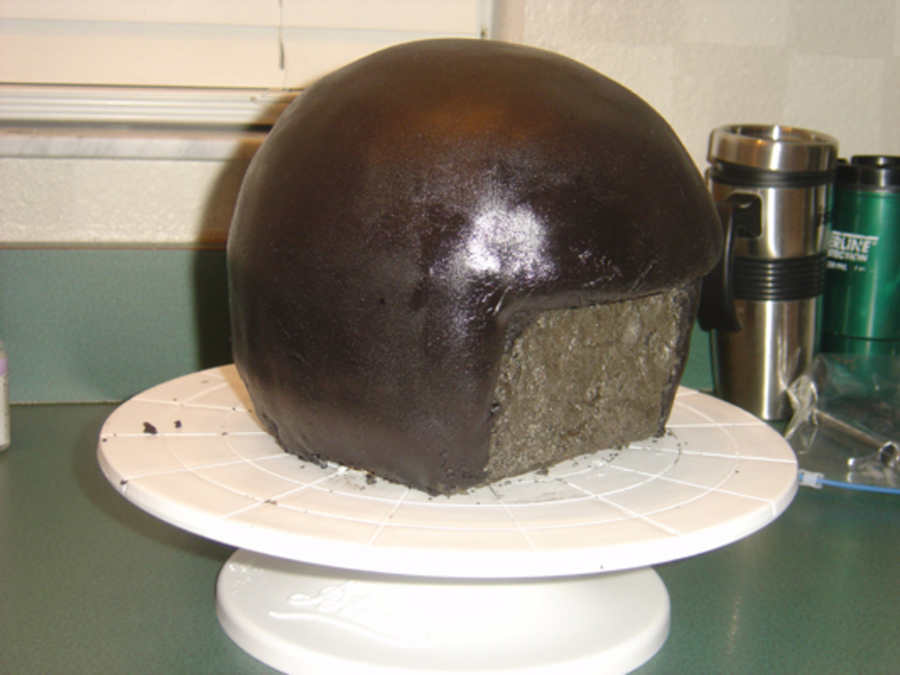 Helmet Cake Disaster - CakeCentral.com