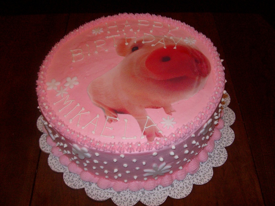 Piggy Birthday Cake - CakeCentral.com