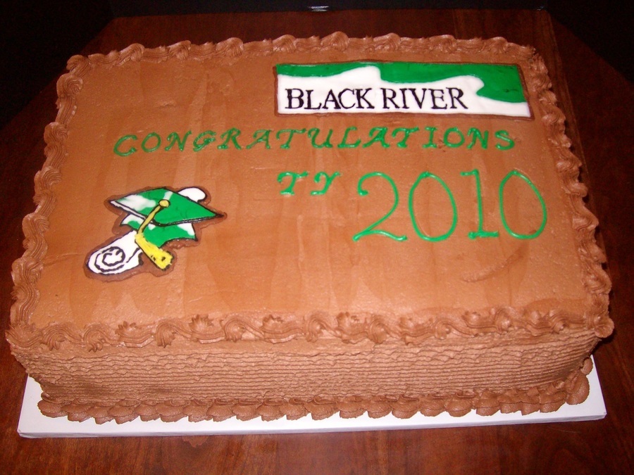 Chocolate Graduation Cake - CakeCentral.com