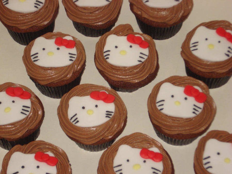 Hello Kitty Cupcakes - CakeCentral.com