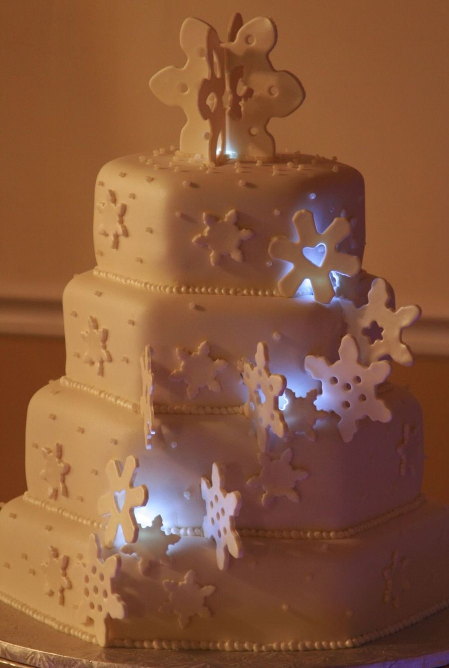 Snowflakes Cake - CakeCentral.com