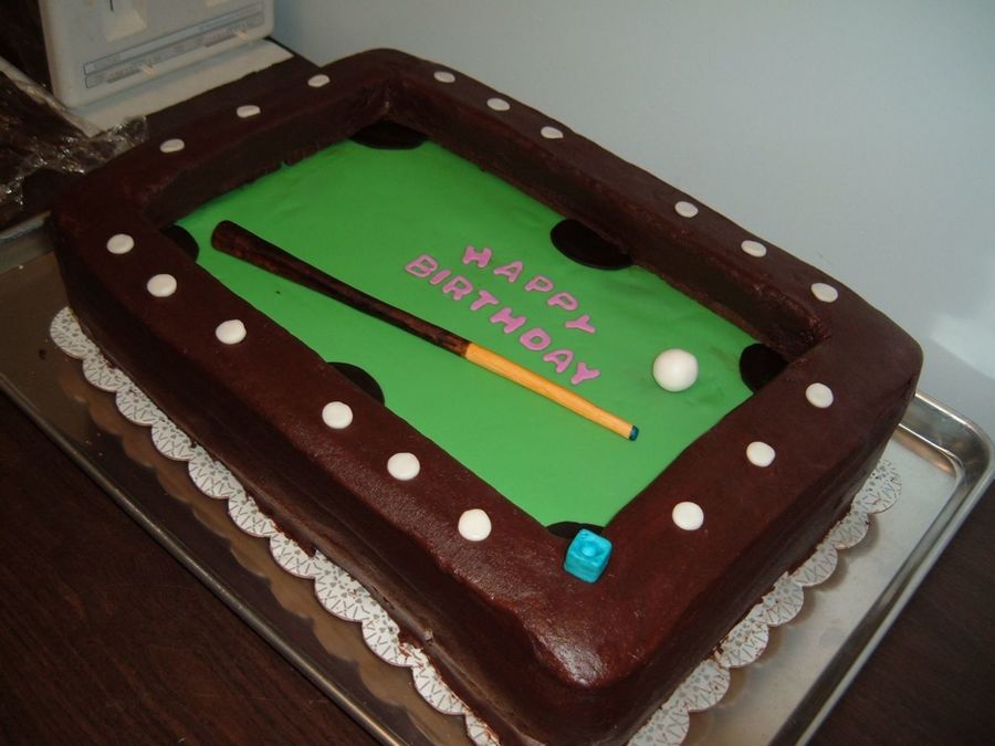 Pool Table Cake - CakeCentral.com