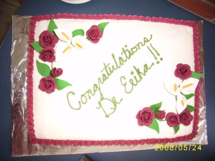 E Grad Cake - CakeCentral.com