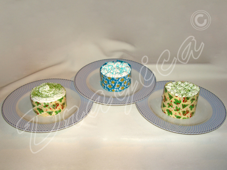 Mini Cakes With Chocolate Transfer Sheets - CakeCentral.com