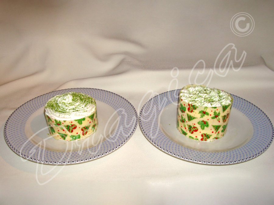 Mini Cakes With Chocolate Transfer Sheets - CakeCentral.com