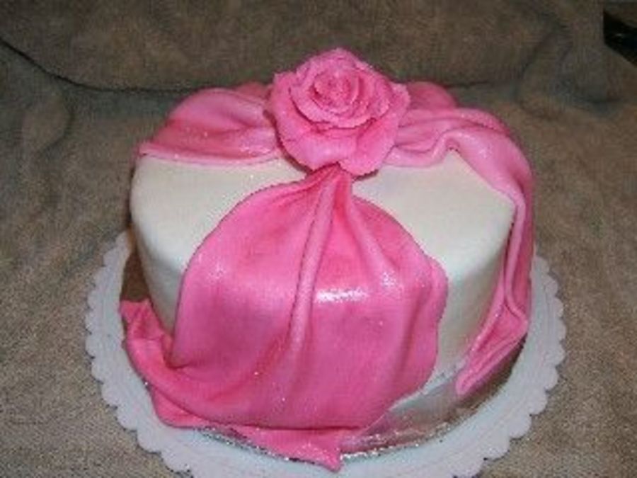 Pink Drapes - CakeCentral.com