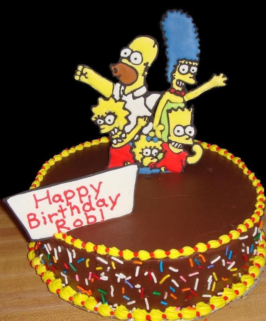 Simpsons Cake - CakeCentral.com
