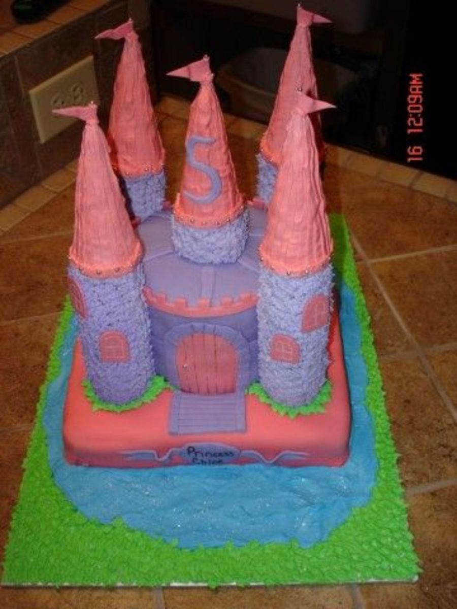 Pink And Purple Castle - CakeCentral.com