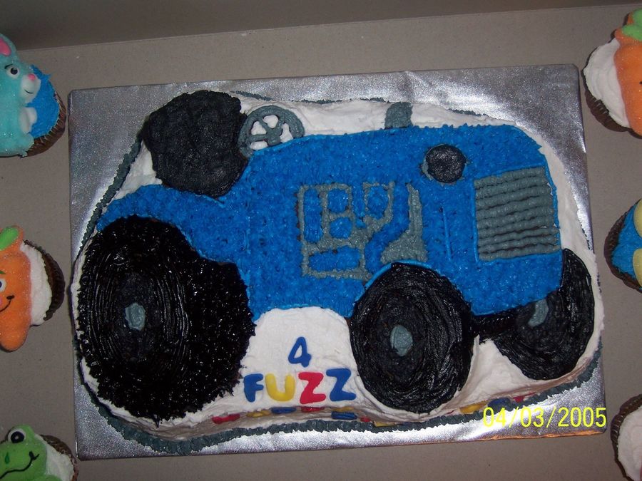 Blue Tractor - CakeCentral.com