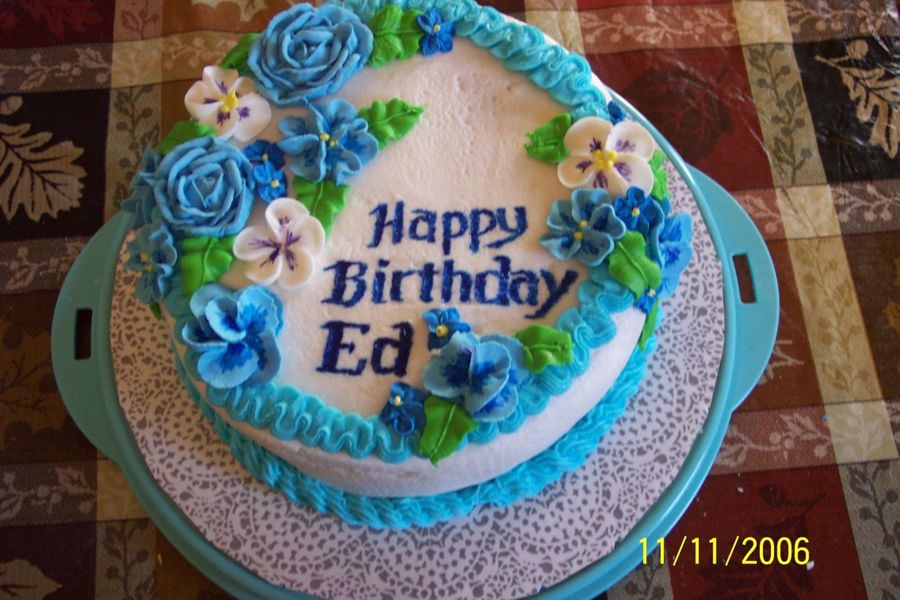 Happy Birthday Ed - Top - CakeCentral.com
