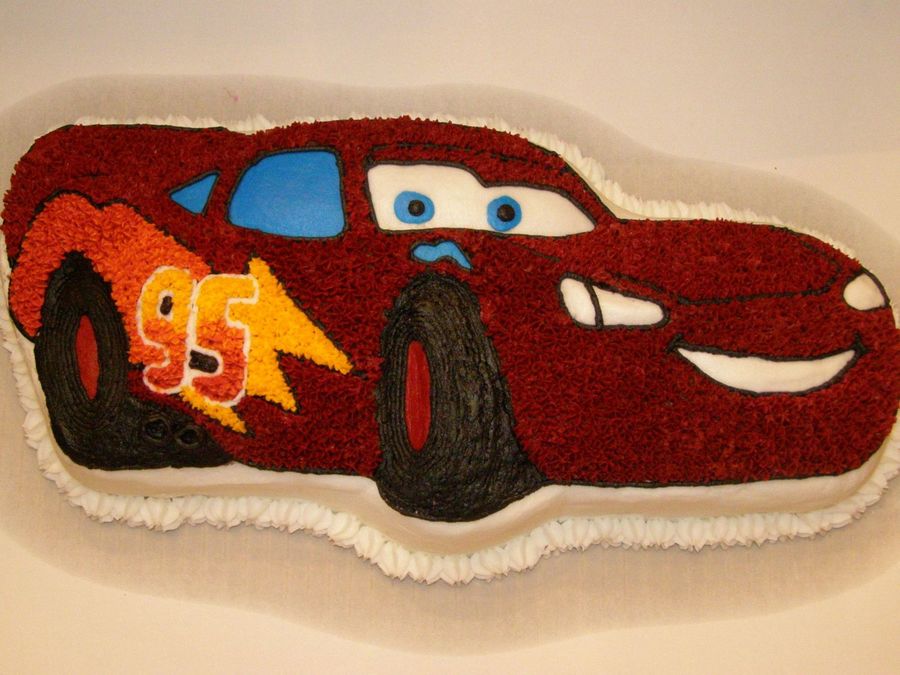 Lightning Mcqueen With A Sunburn! - CakeCentral.com