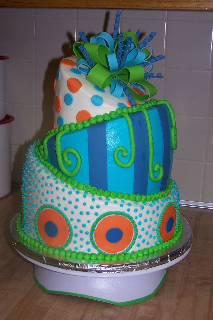 First Topsy Turvey - Practice - CakeCentral.com