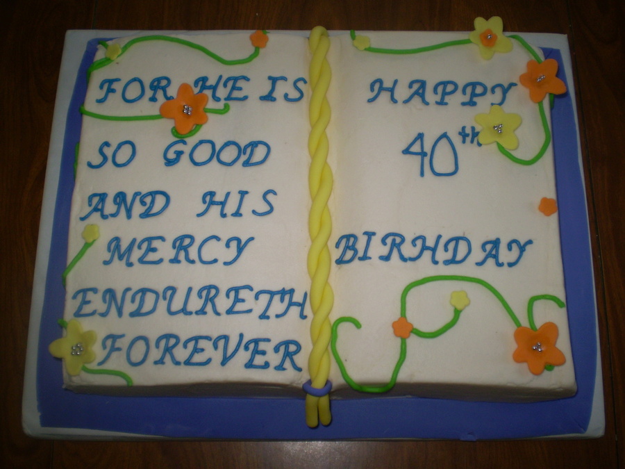 Open Book - CakeCentral.com