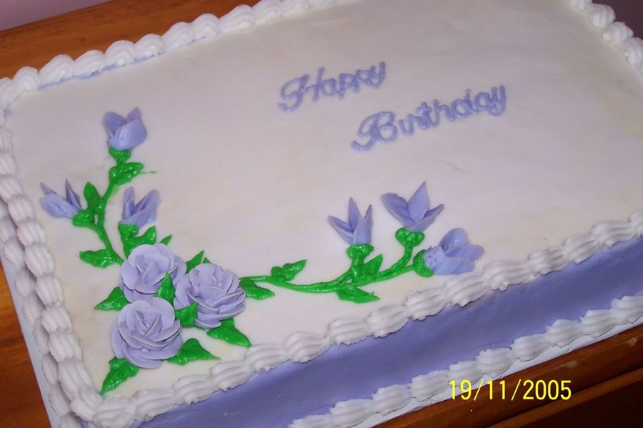 Practice Birthday Cake - CakeCentral.com