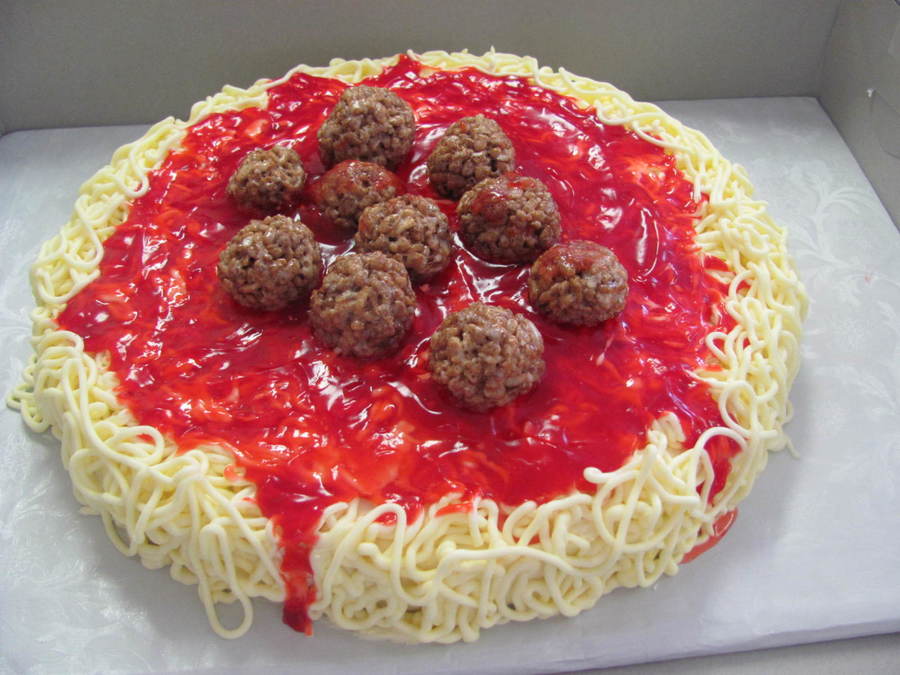 Spaghetti Cake - CakeCentral.com