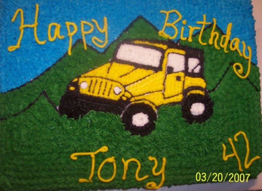 Jeep 4X4 Birthday Cake - CakeCentral.com
