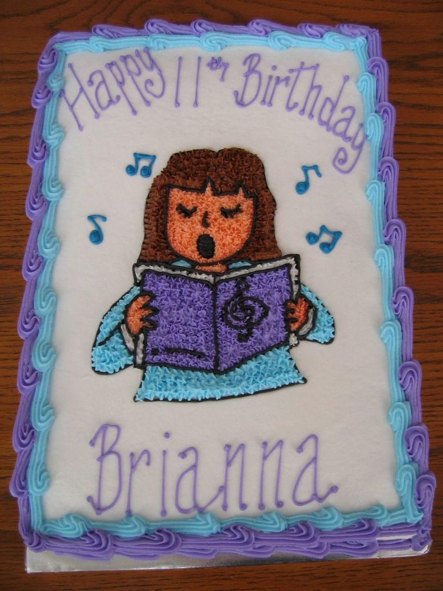 Choir Girl Birthday Cake - CakeCentral.com