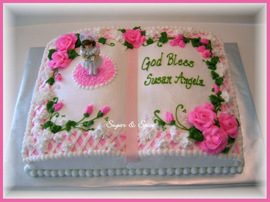 Susan's First Communion Cake - CakeCentral.com