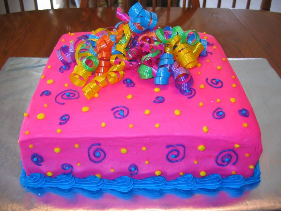 Present Birthday Cake - CakeCentral.com