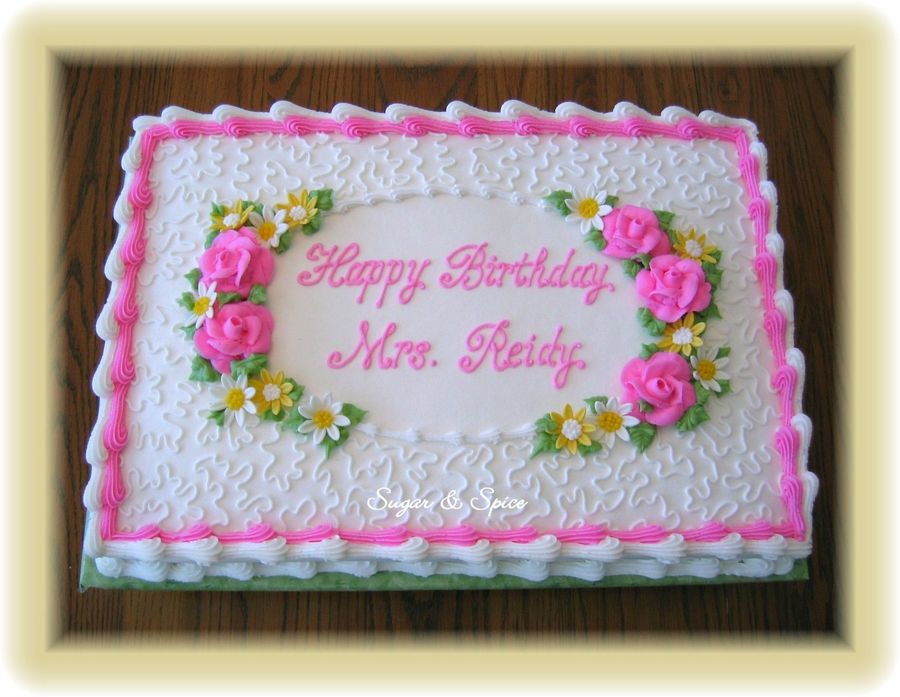 Teacher Birthday - CakeCentral.com