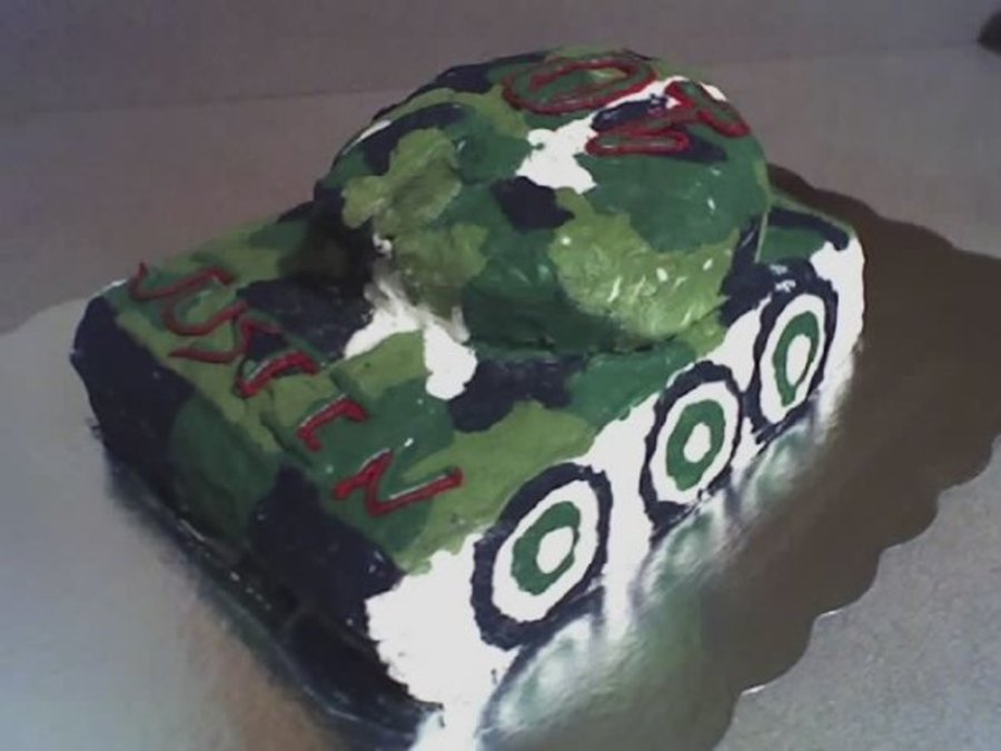 Tank Birthday Cake - CakeCentral.com