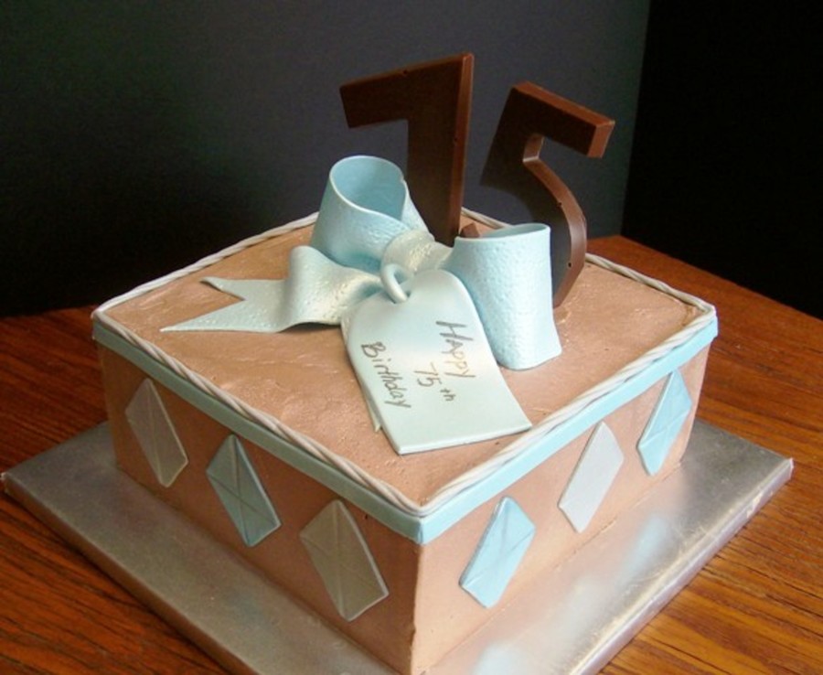 75Th Birthday Cake - CakeCentral.com