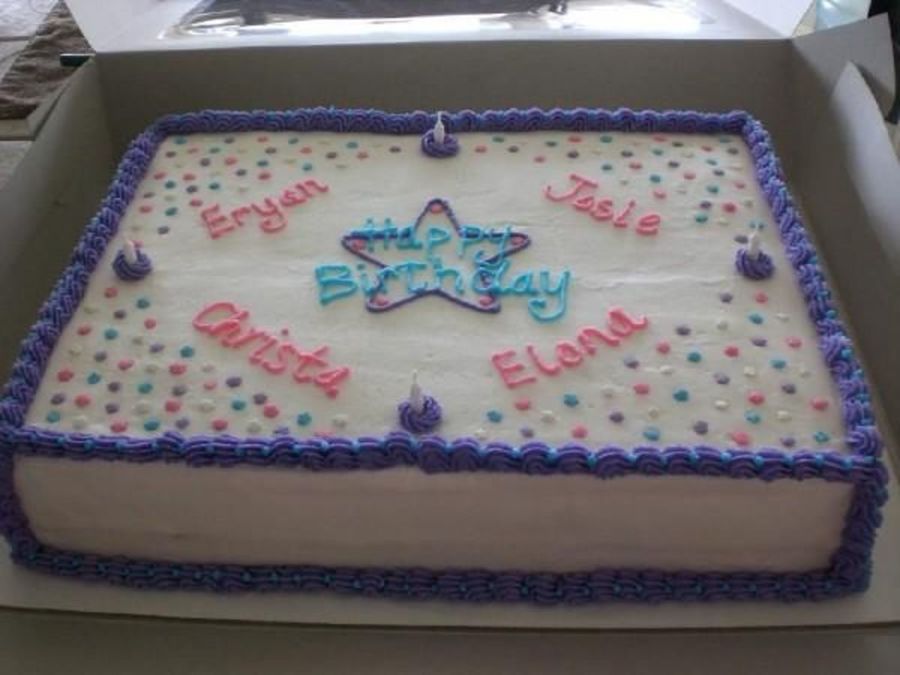 Group Birthday Cake - CakeCentral.com