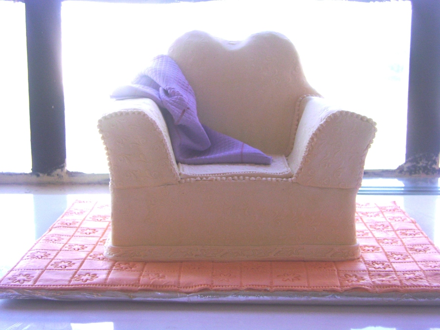 Sofa Set Retirement Cake - CakeCentral.com
