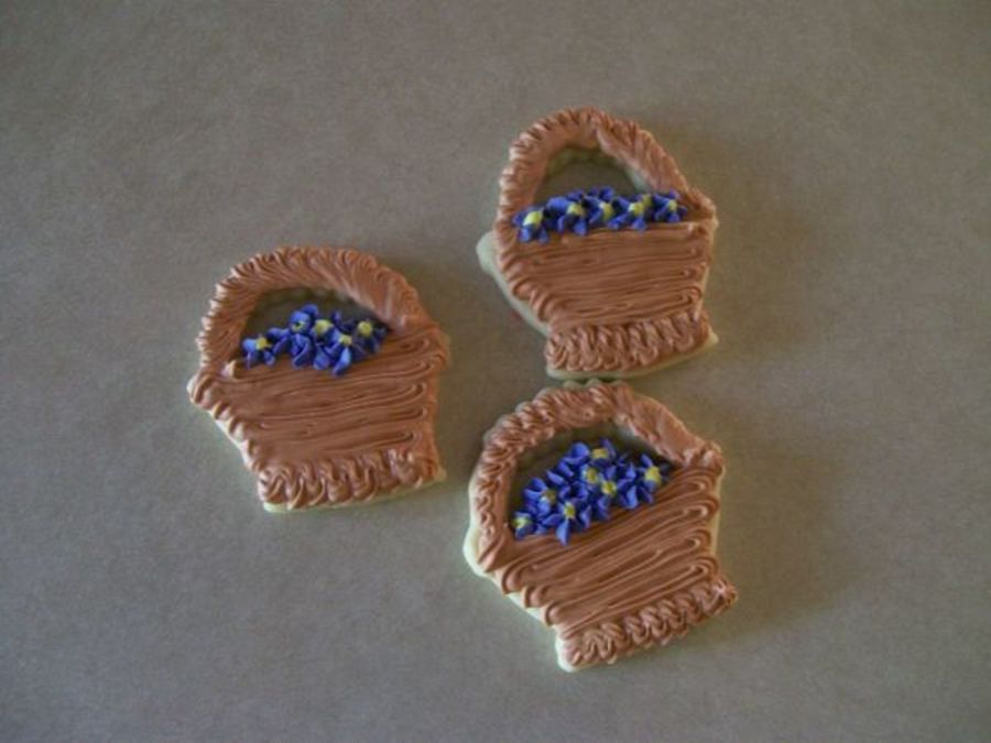 Spring Baskets And Butterflies - CakeCentral.com