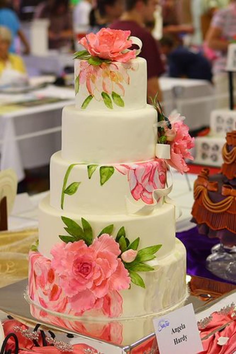 Peony Cake For The Fair - CakeCentral.com