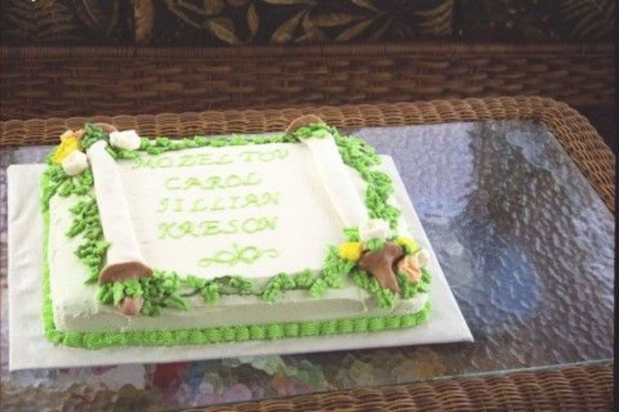 Scroll Cake - CakeCentral.com