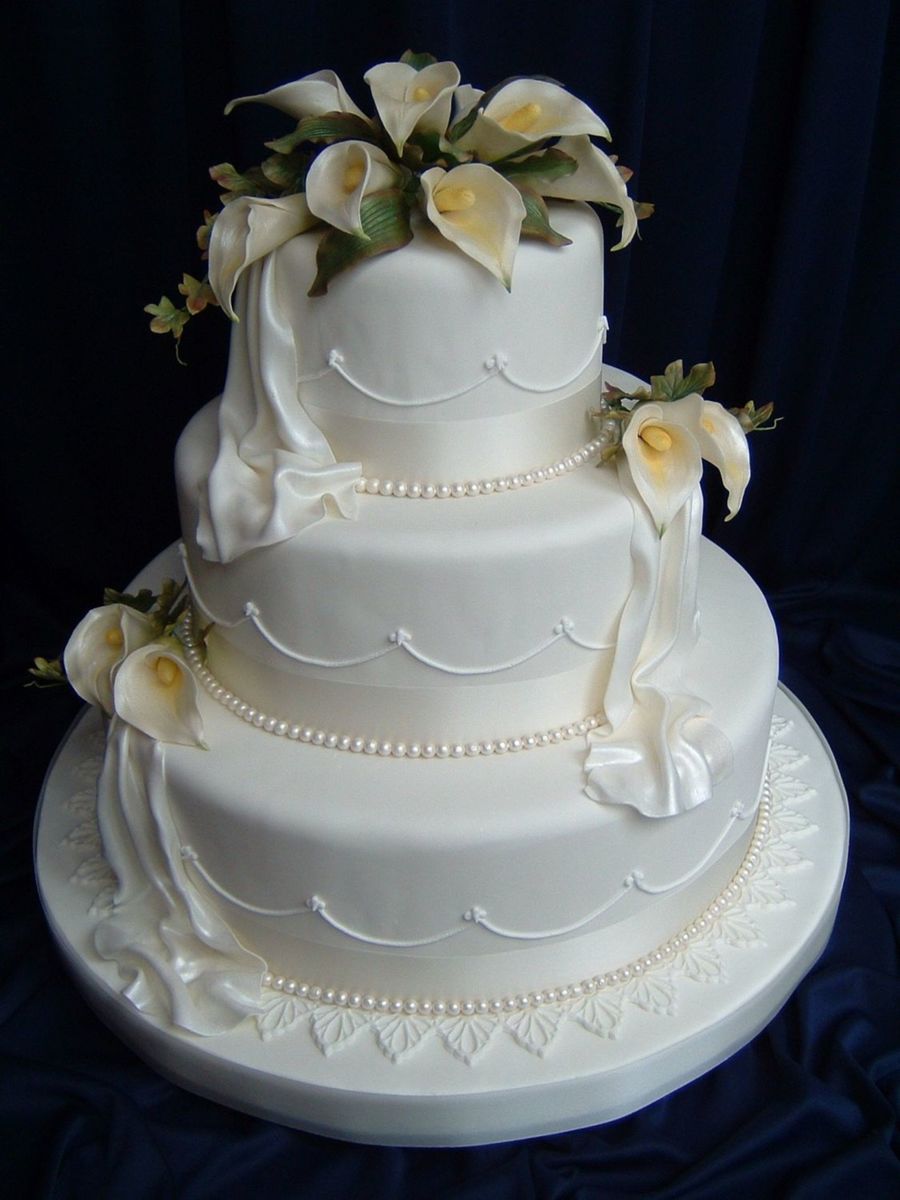 Calla Lily Wedding - CakeCentral.com