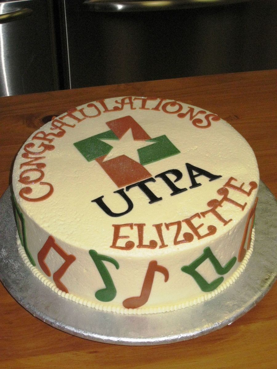 Utpa Graduation Cake Music - CakeCentral.com