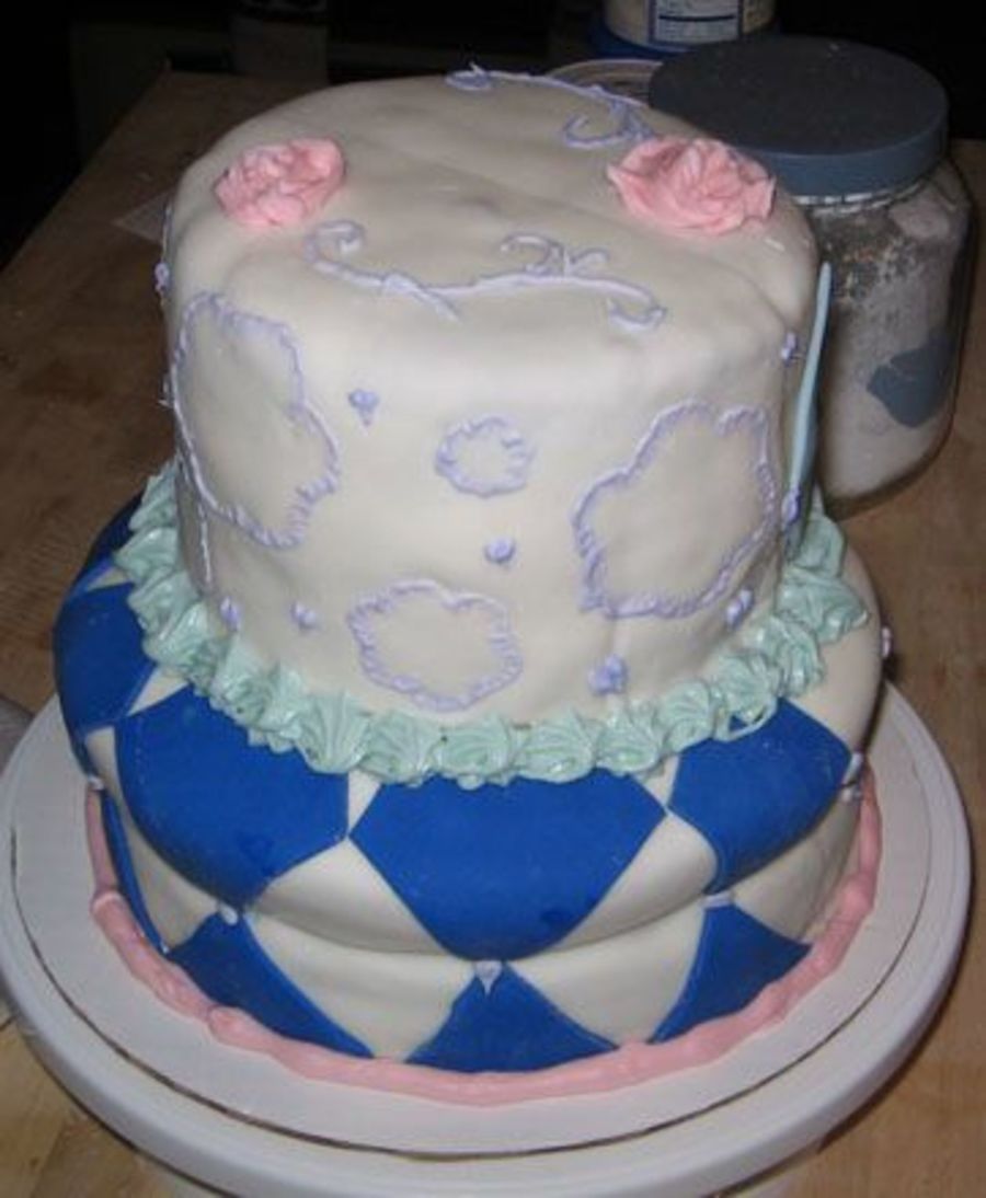 Two-Tiered Cake - CakeCentral.com