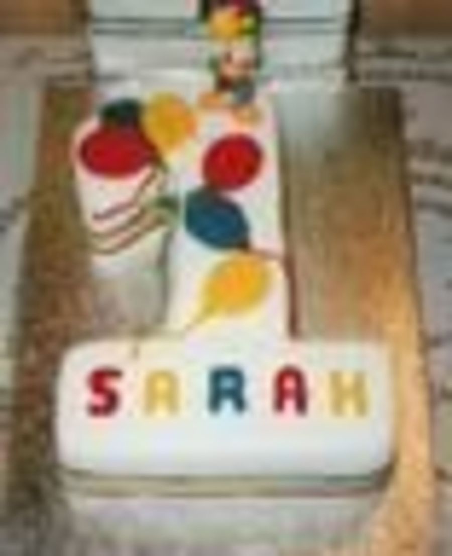 Sarah First Birthday Cake - CakeCentral.com